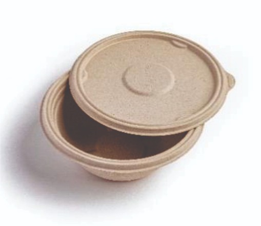 750 Ml Bio degradable Round Container with lid ( Zume ) ( 100 Pcs Pack ...